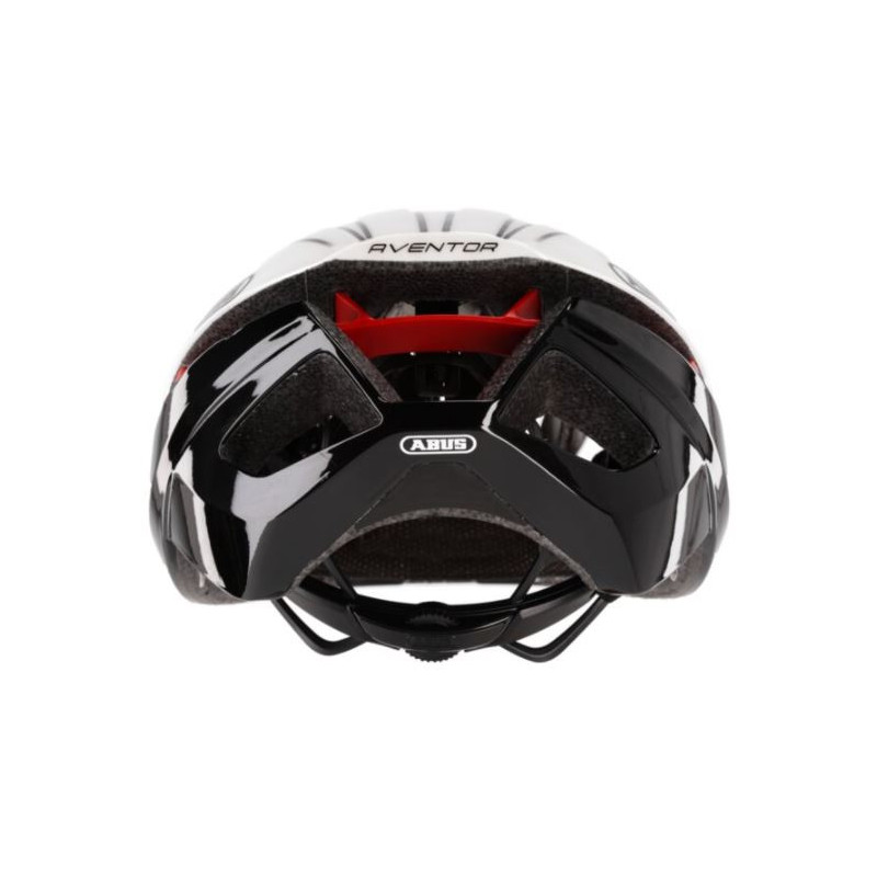 Kask Abus krt aventor biało czerwony