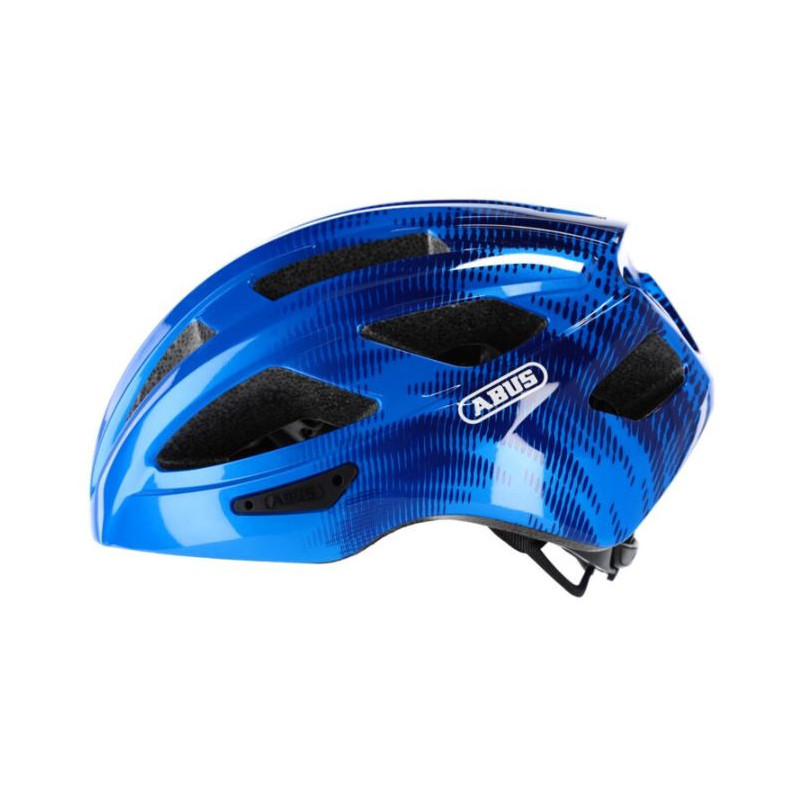 kask rowerowy abus macator niebieski