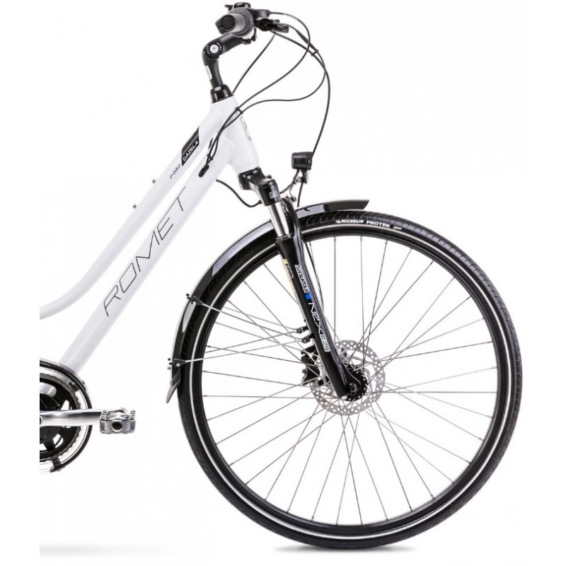 rower elektryczny romet gazela RM 1 biały / czarny 2022