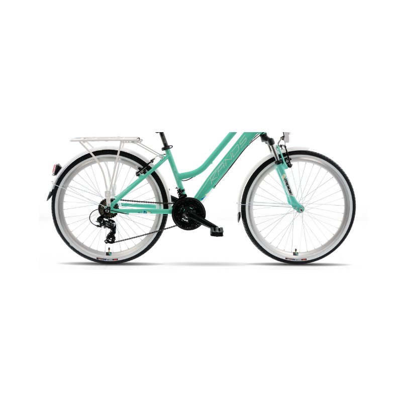 Rower miejski KANDS 26" AURELIA miętowy / biały połysk 2022