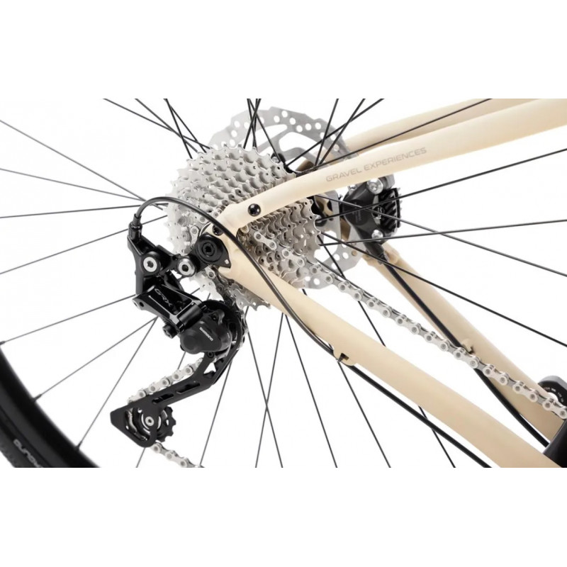 Rower gravel ROMET Aspre 2 beżowy / zielony 2024